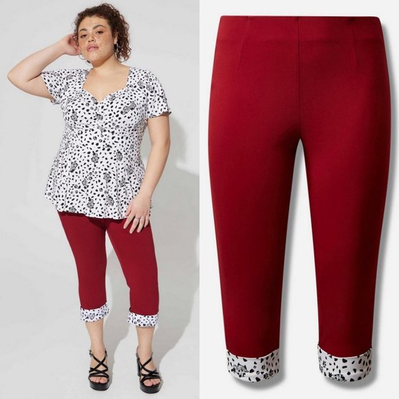 torrid | Pants & Jumpsuits | Nwt Torrid 4 Disney Villains Cruella Capri ...